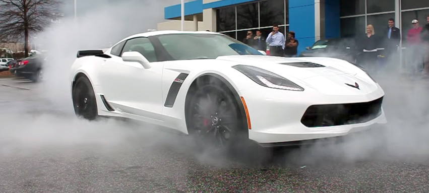 2015 Corvette Z06 Burnout